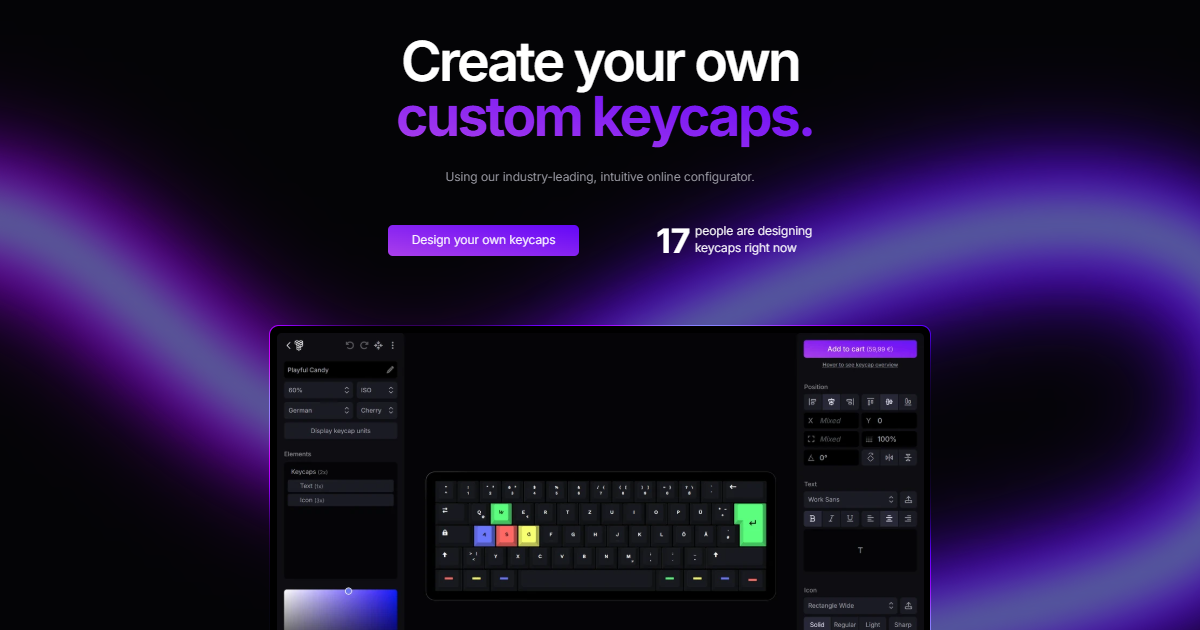 Custom Keycaps Configurator